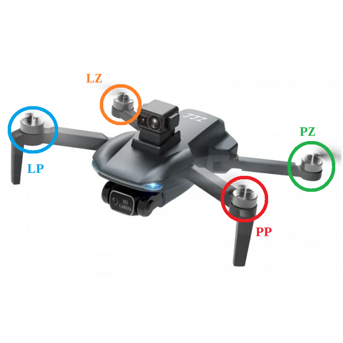 Braț de schimb cu motor pentru drona AERIUM MAX 108 LASER | Aeriumshop.ro